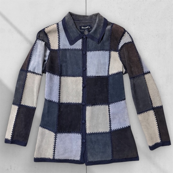 Denim&Co | Jackets & Coats | Nwt Vintage Suede Patchwork Jacket | Poshmark